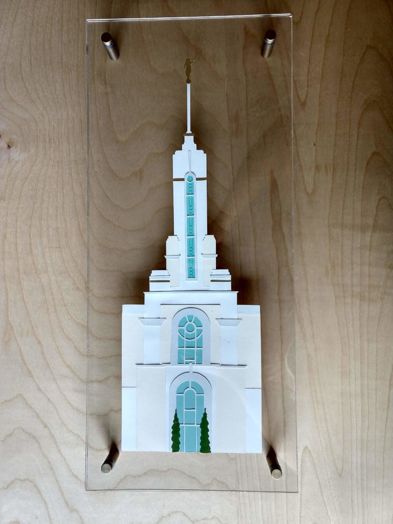 Timpanogos Temple Paper Cut – Ashley Barney